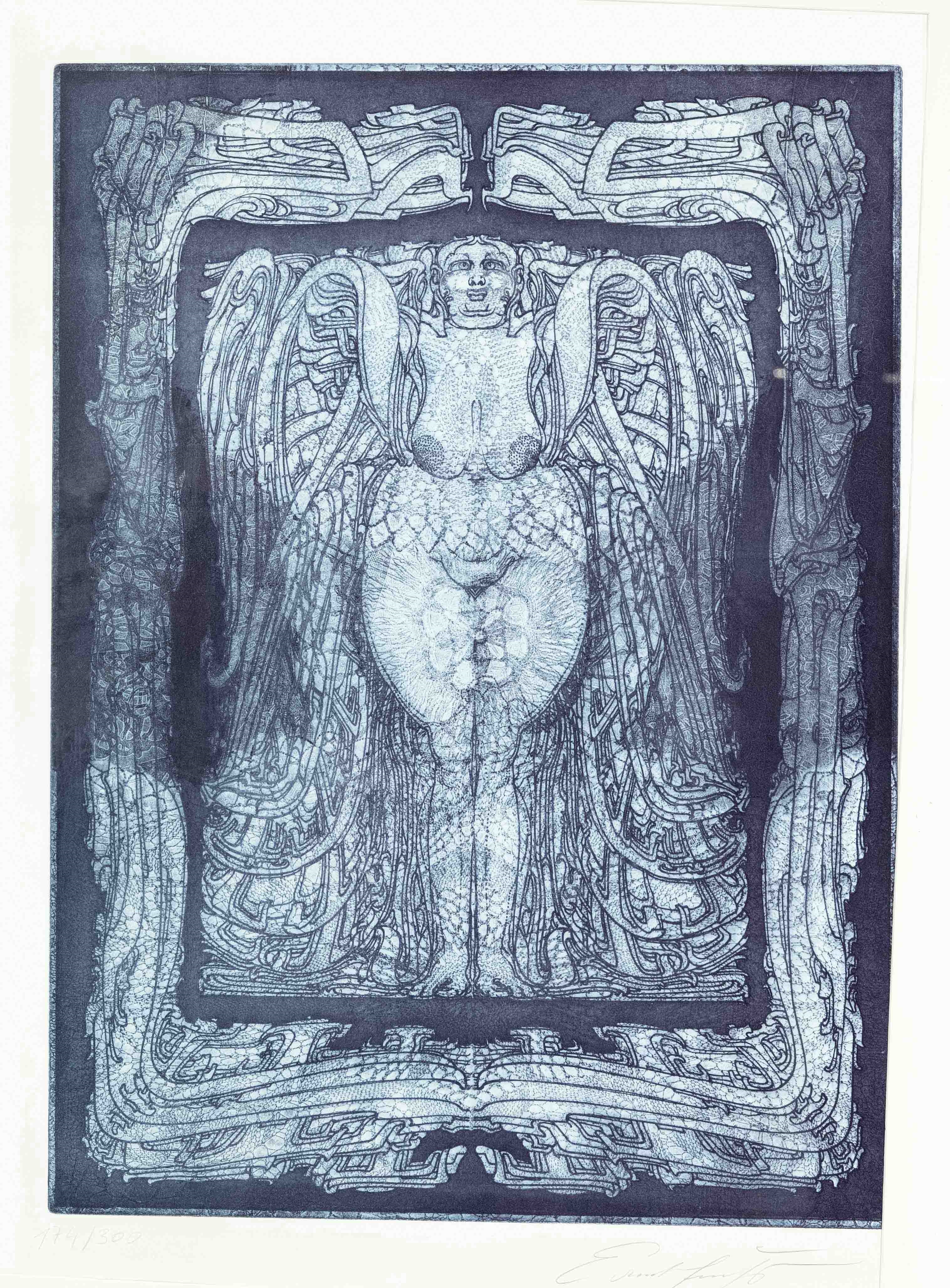Ernst Fuchs | Esther – cherubic motif | MutualArt