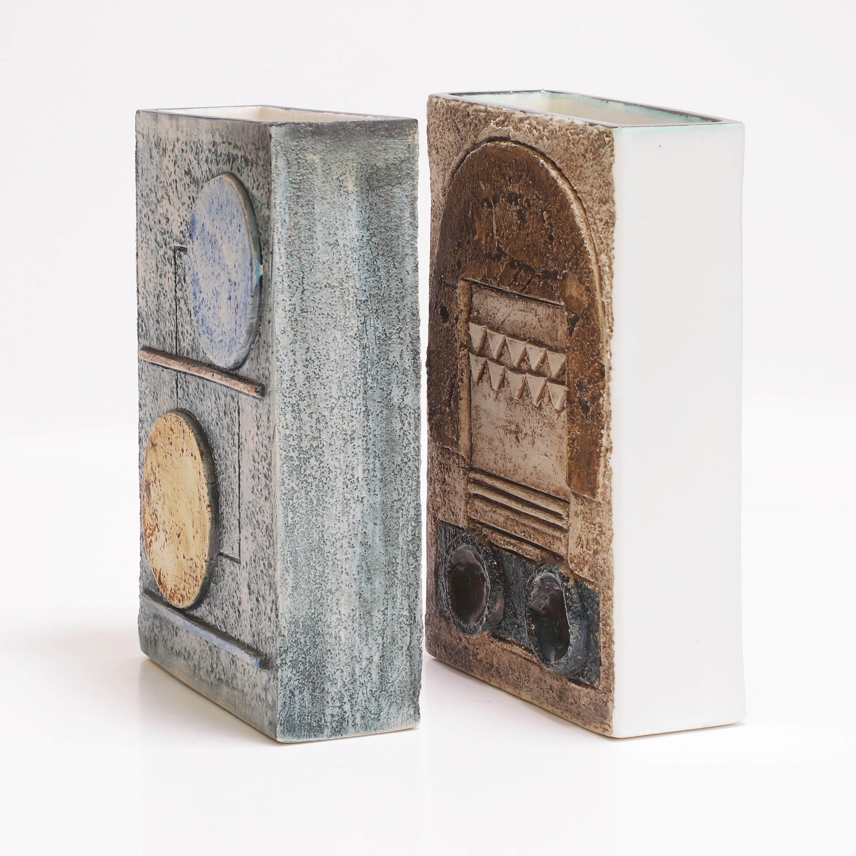 Simone Killburn | Two rectangular vases | MutualArt