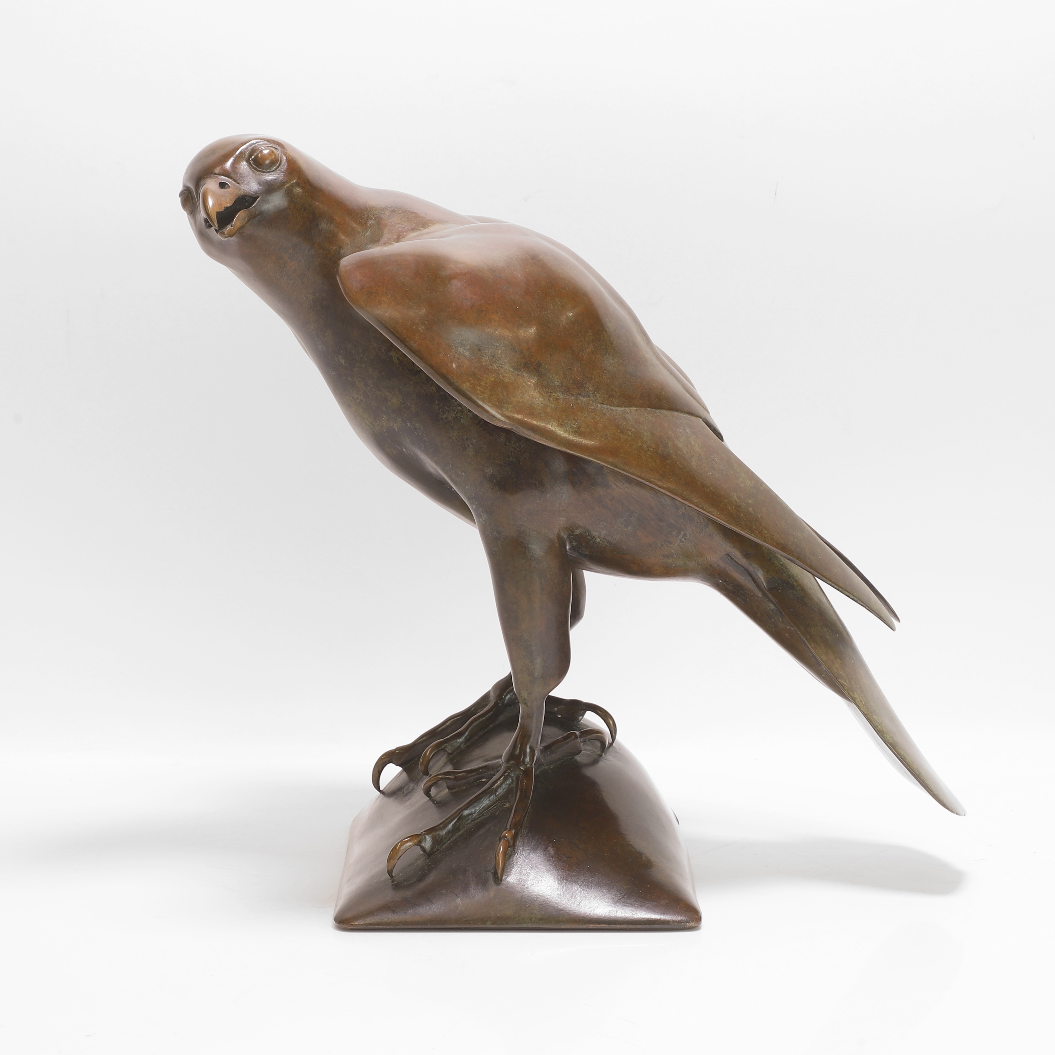 Adrian Sorrell | A bronze peregrine falcon | MutualArt