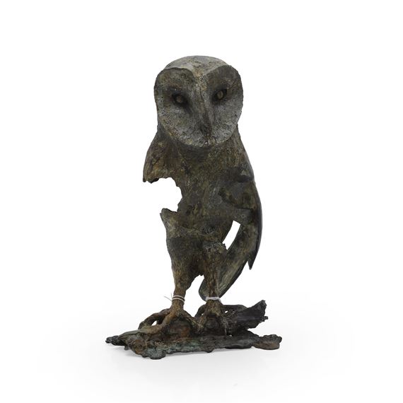 Michael Storey | A bronze sculpture of a barn owl (Late 20th Century ...