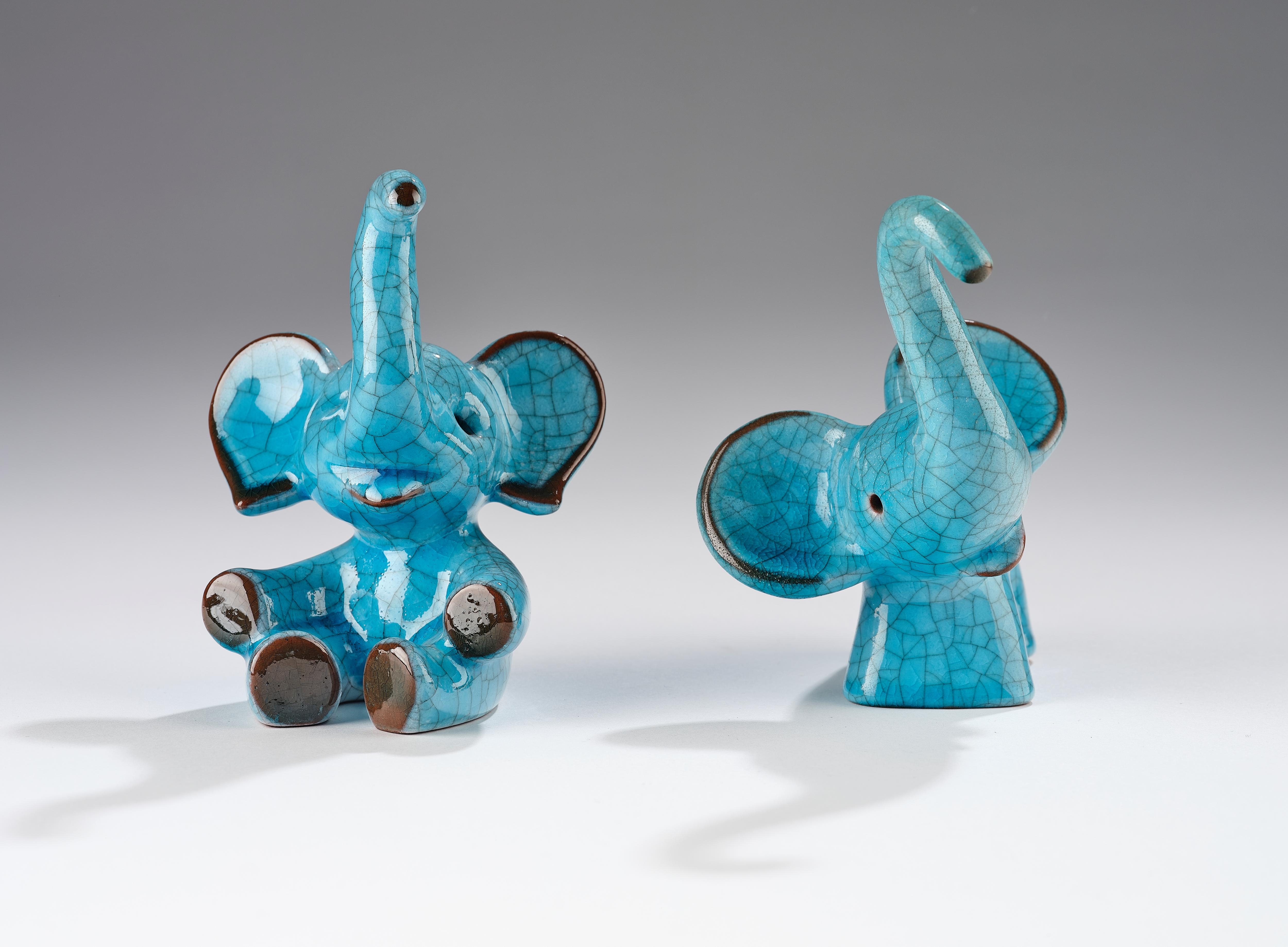 Walter Bosse | two elephants (1965) | MutualArt