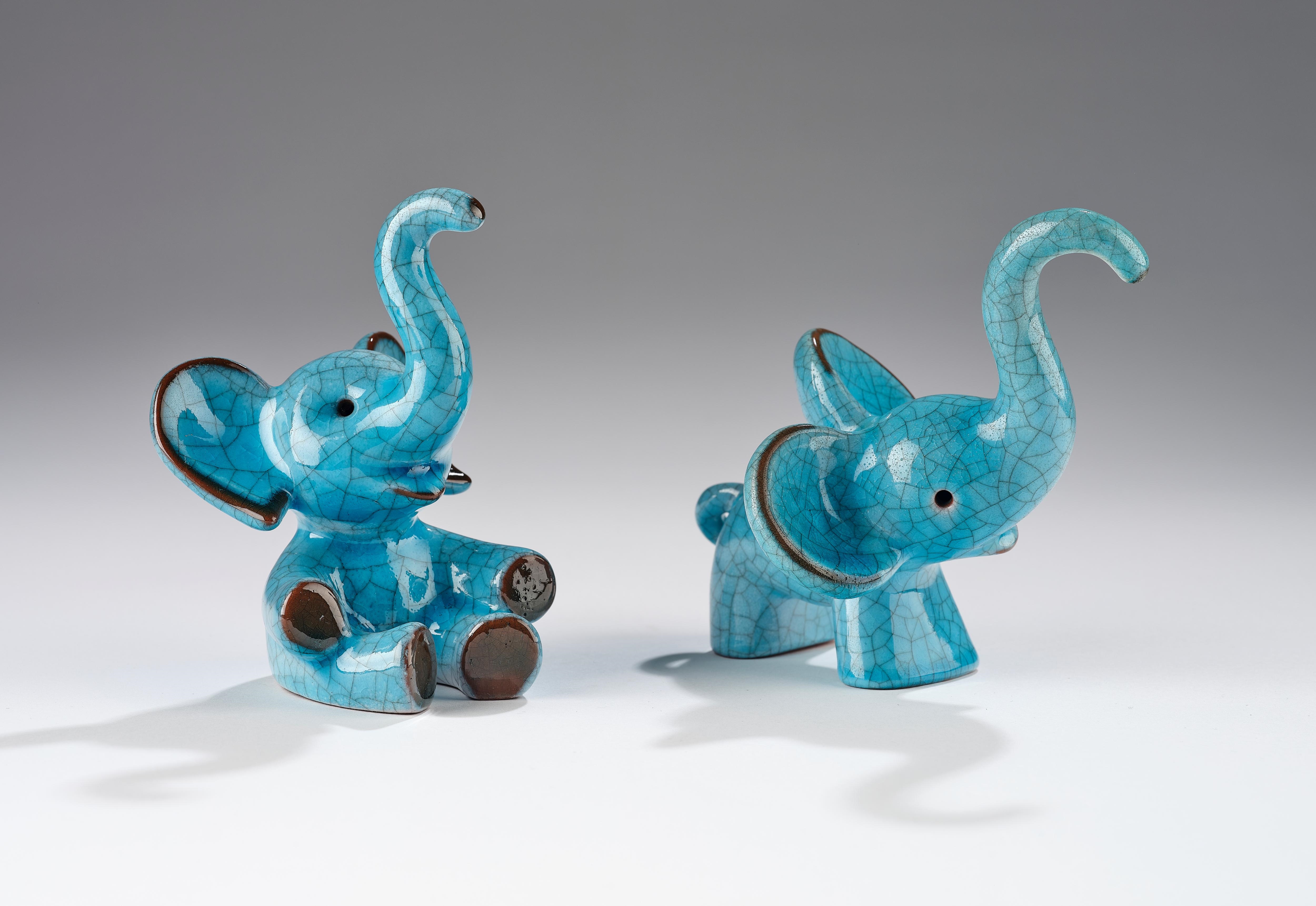 Walter Bosse | two elephants (1965) | MutualArt