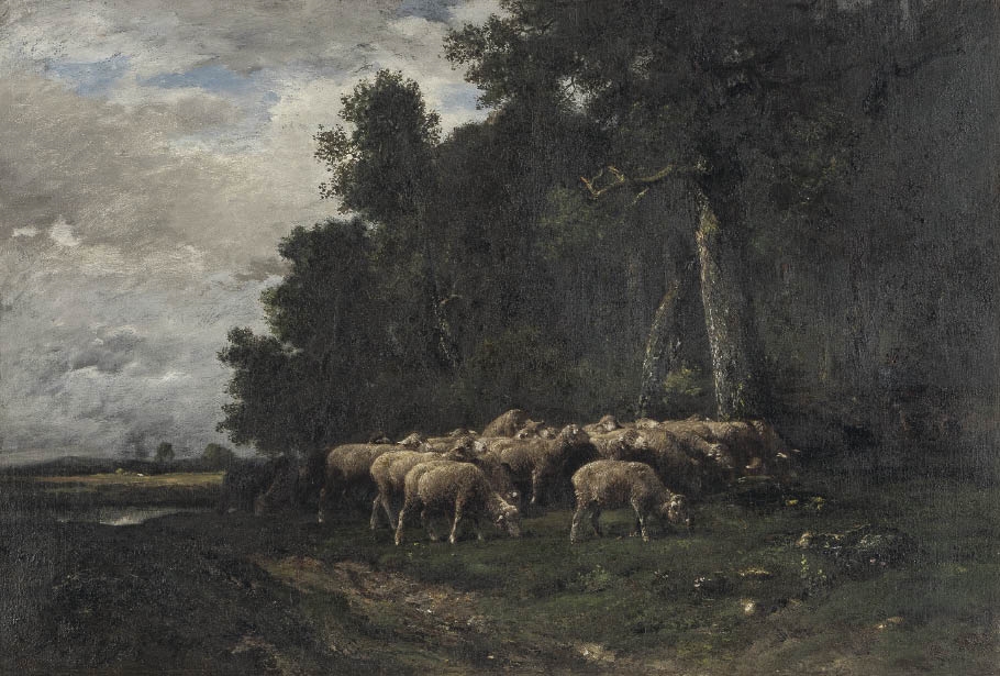 Charles Émile Jacque | Troupeau de moutons | MutualArt