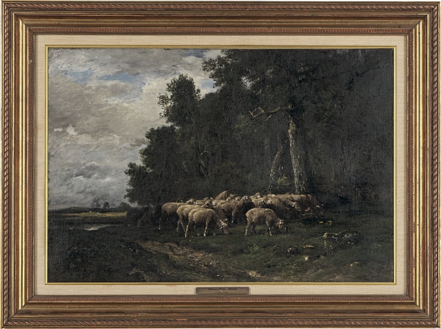 Charles Émile Jacque | Troupeau de moutons | MutualArt