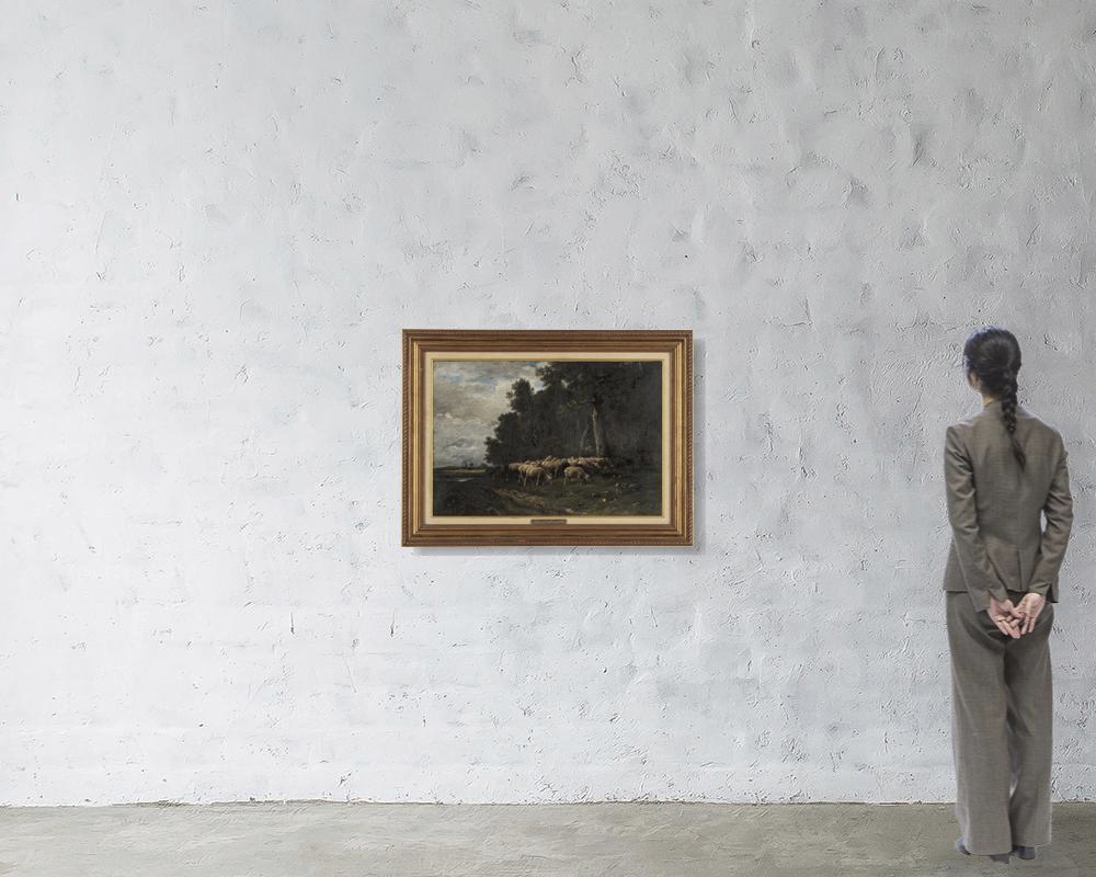 Charles Émile Jacque | Troupeau de moutons | MutualArt