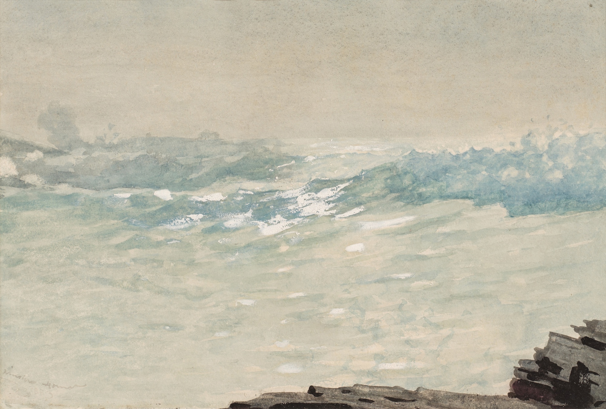 Winslow Homer | Breaking Wave (1883) | MutualArt
