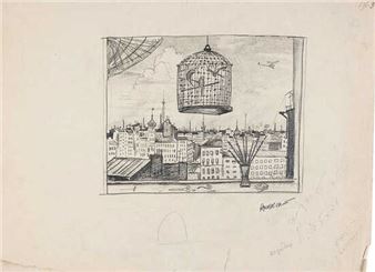 Yaroslav Igorevich Krestovsky | Sketch for the painting A Cage with a ...