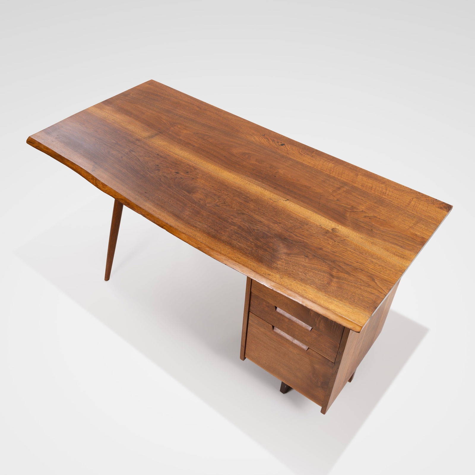 George Nakashima | Single Pedestal Desk | MutualArt
