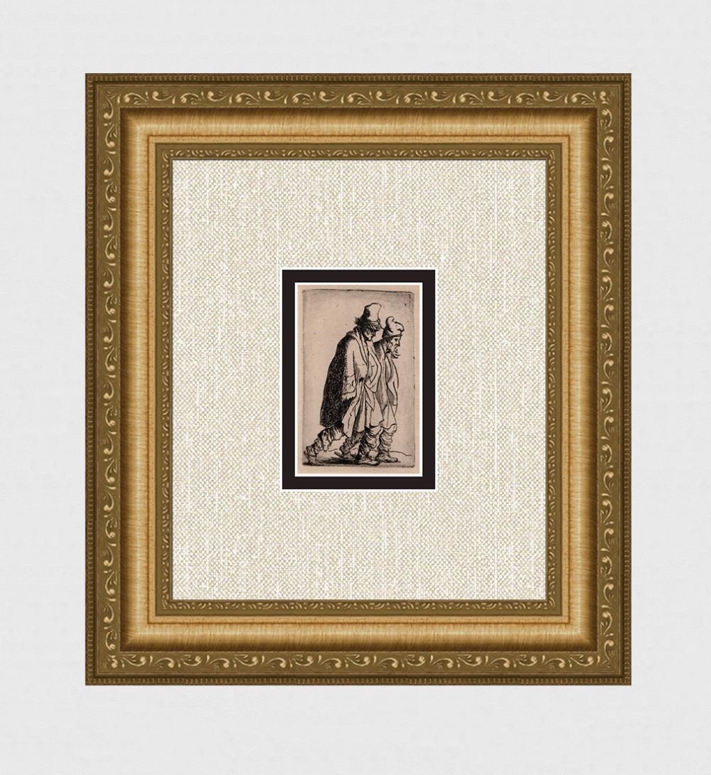 Rembrandt van Rijn | Two Beggars Tramping (1880) | MutualArt