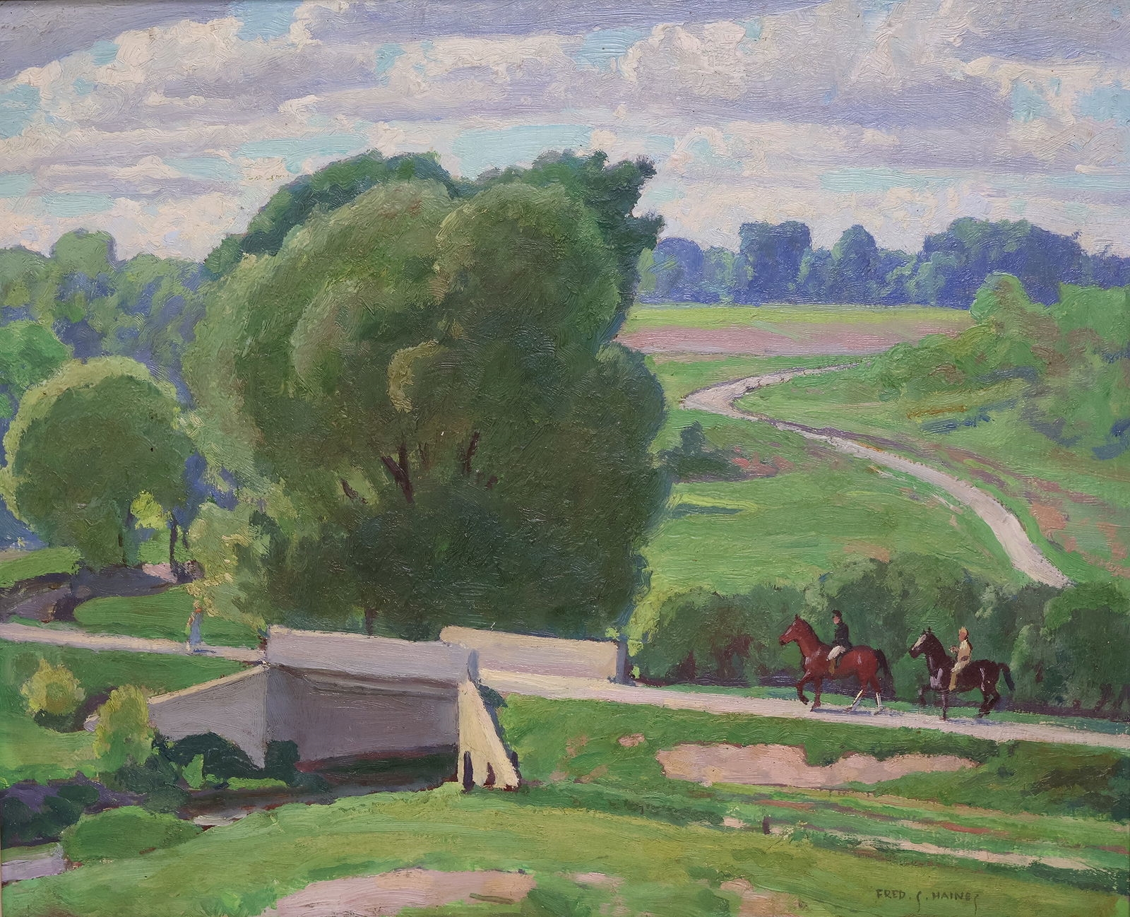 Frederick S. Haines | Bridge on Thornhill Sideroad | MutualArt