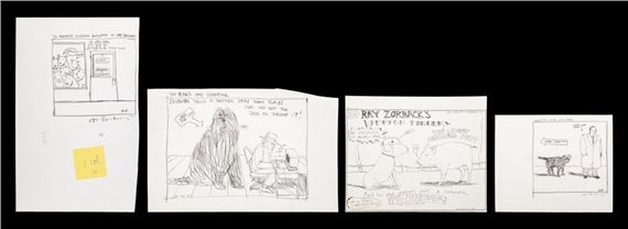 Michael Paraskevas | Four Dog Comic Strips (1990) | MutualArt