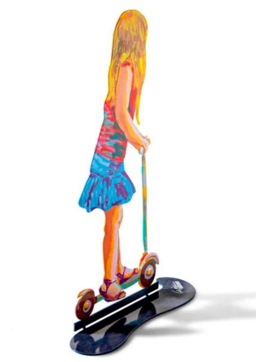 David Gerstein | GIRL ON SCOOTER | MutualArt