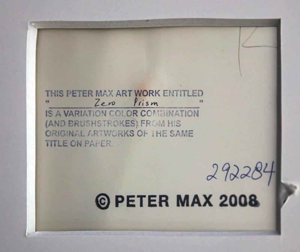 Peter Max | Zero Prism | MutualArt