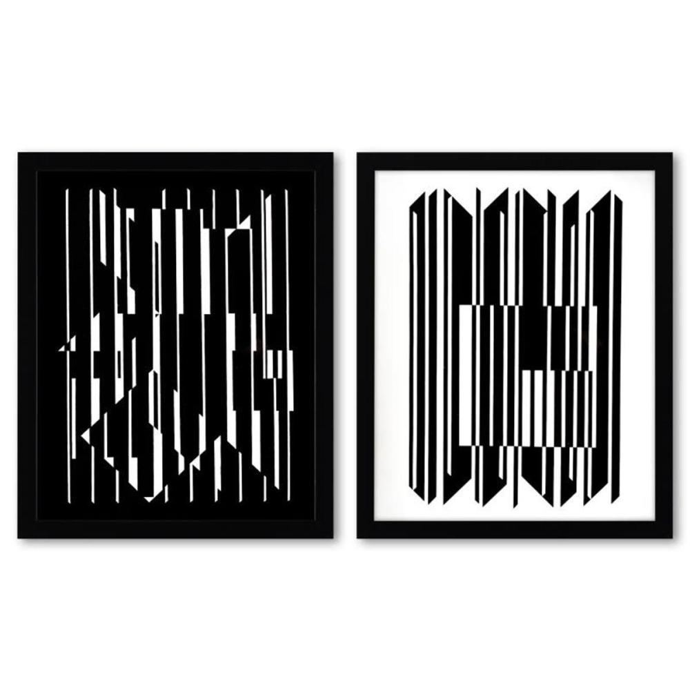 Vasarely Victor | Leyre-II et Altair de la serie Lineaires (Diptych ...