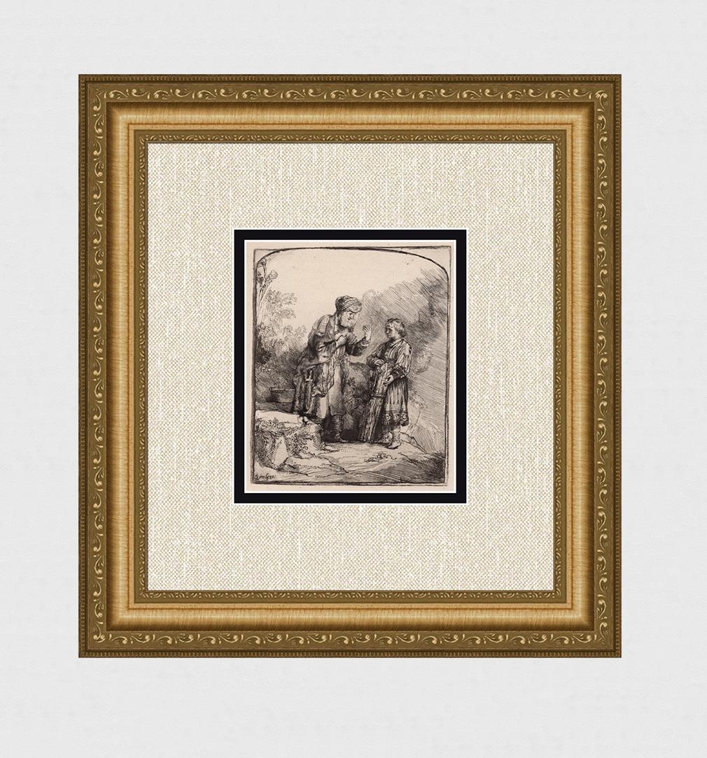 Rembrandt van Rijn | Abraham and Isaac (1880) | MutualArt