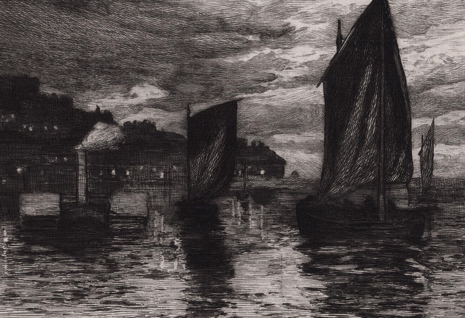 David Law | Whitby Harbour (1879) | MutualArt