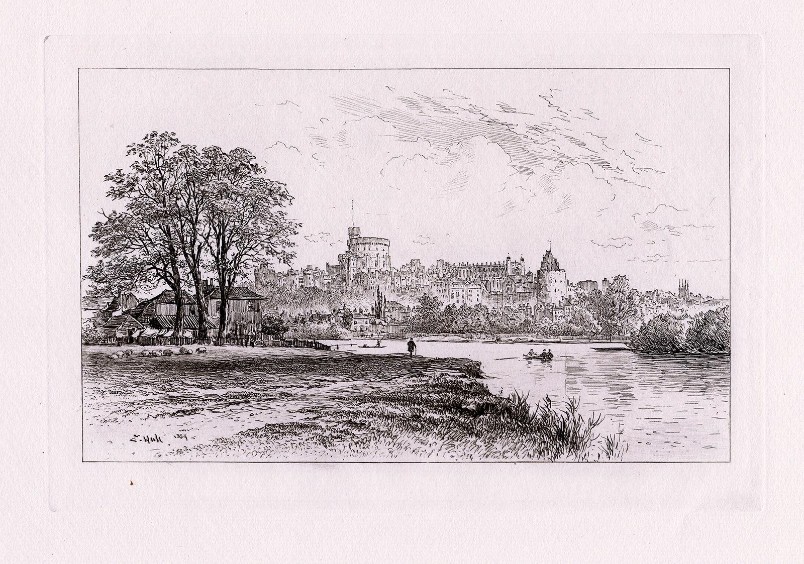 Edward Hull | Windsor Castle from the Brocas (1885) | MutualArt
