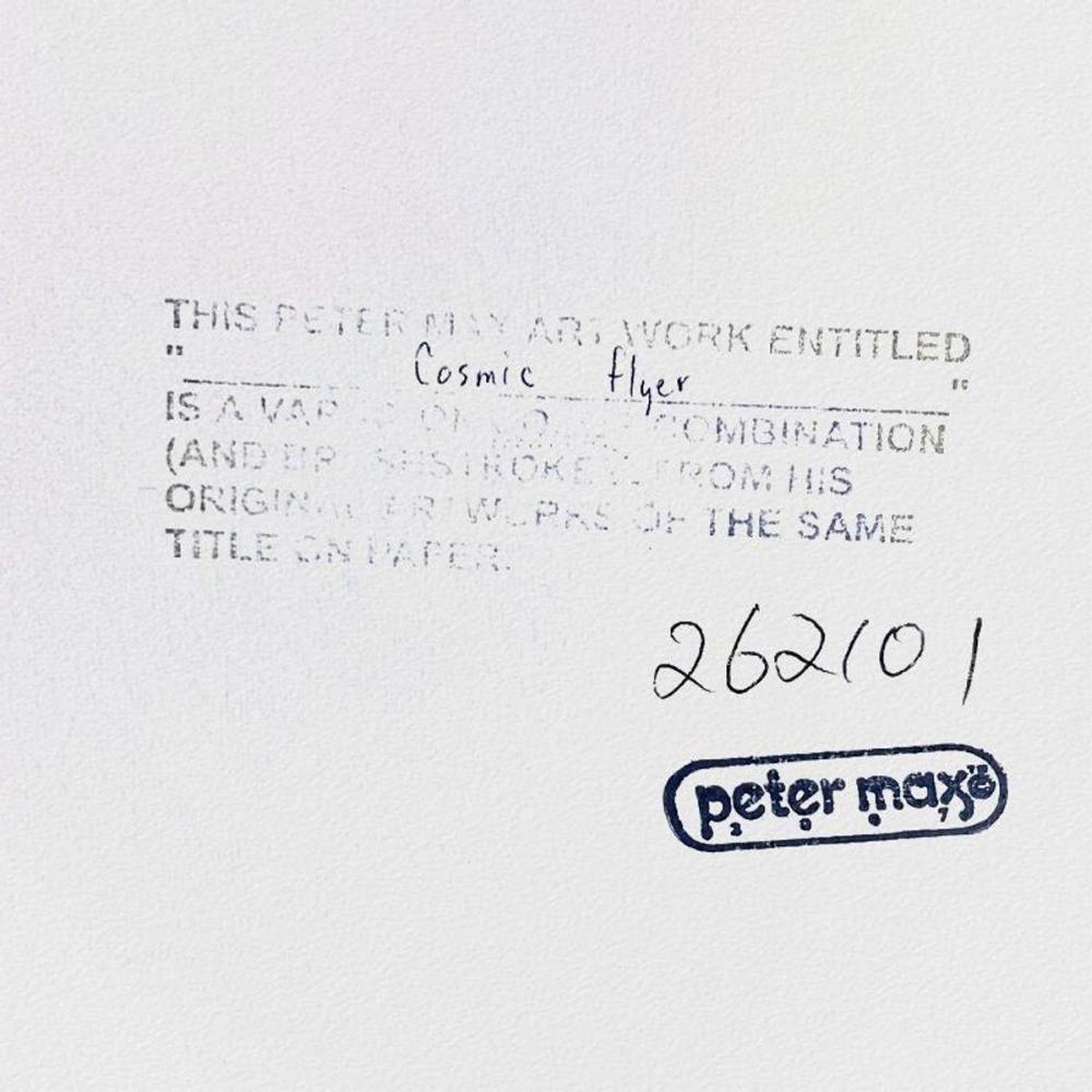 Peter Max | Cosmic Flyer | MutualArt