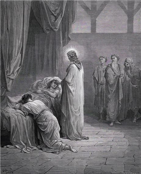 Gustave Doré | Jesus Raising Up the Daughter of Jairus (1880) | MutualArt