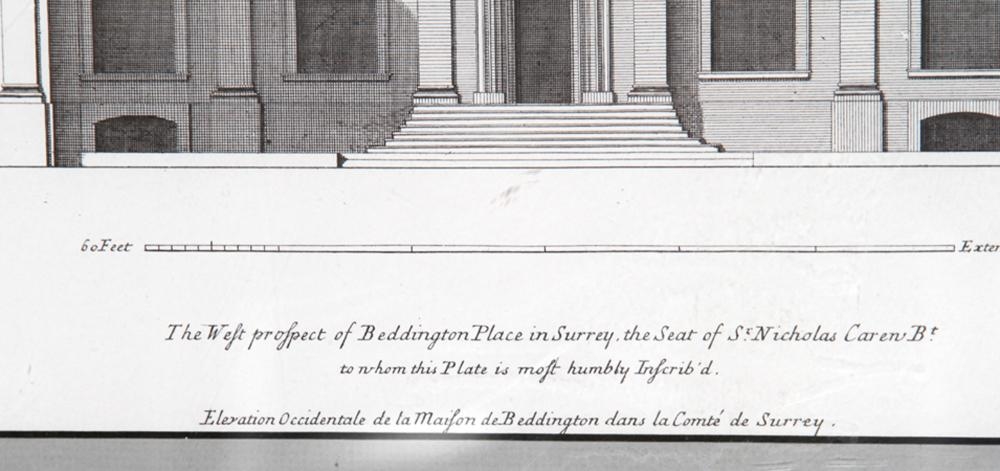 Colen Campbell | The West prospect of Beddington Place in Surrey from ...