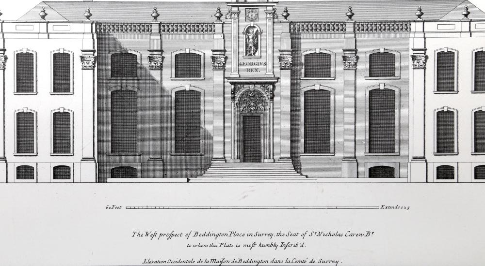 Colen Campbell | The West prospect of Beddington Place in Surrey from ...