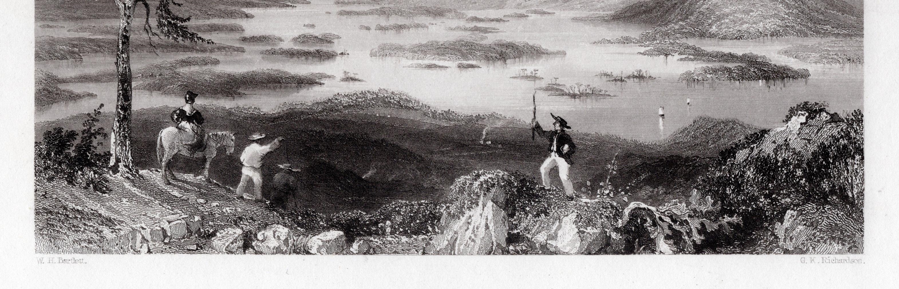 William Henry Bartlett | Hudson Highlands (from Bull Hill (1840 ...