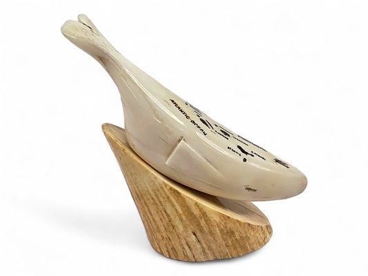 Frank Barcelos | Scrimshaw Whale Tooth Carving w/ Map of Azores Islands ...
