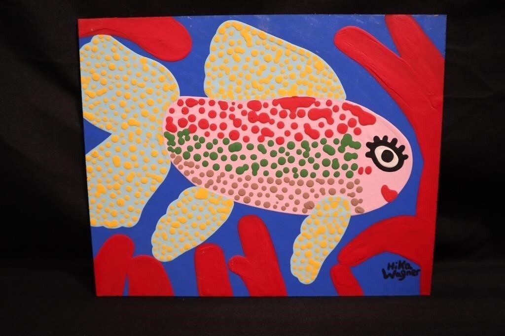 Hika Wagner | Pink fish with spots (2007) | MutualArt