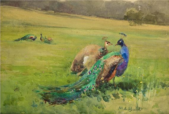 Mildred Anne Butler | Peacocks at Kilmurry | MutualArt
