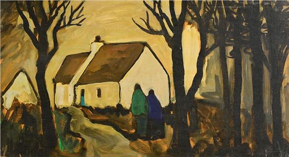 Markey Robinson | Cottages with Figures | MutualArt