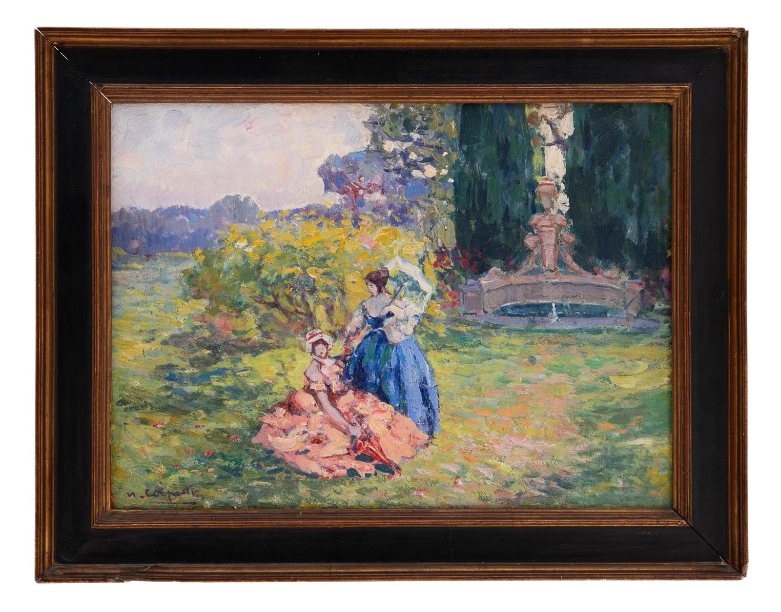 Ulisse Caputo | Dame in giardino | MutualArt