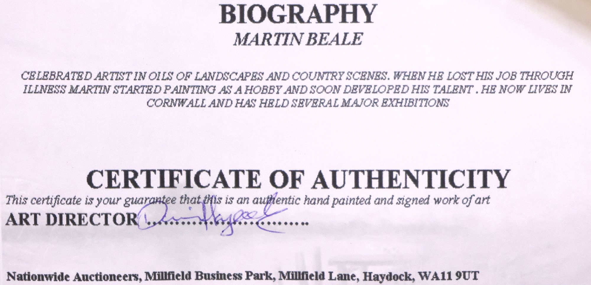 Martin Beale | Village Landscape | MutualArt