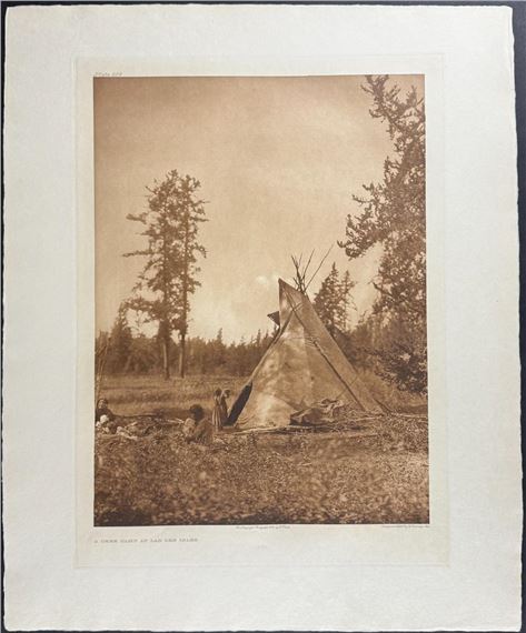 Edward S. Curtis | A Cree Camp at Lac les Isles (1928) | MutualArt