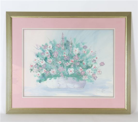 Stephen Kaye | FLORAL STILL LIFE MIXED MEDIA PRINT | MutualArt