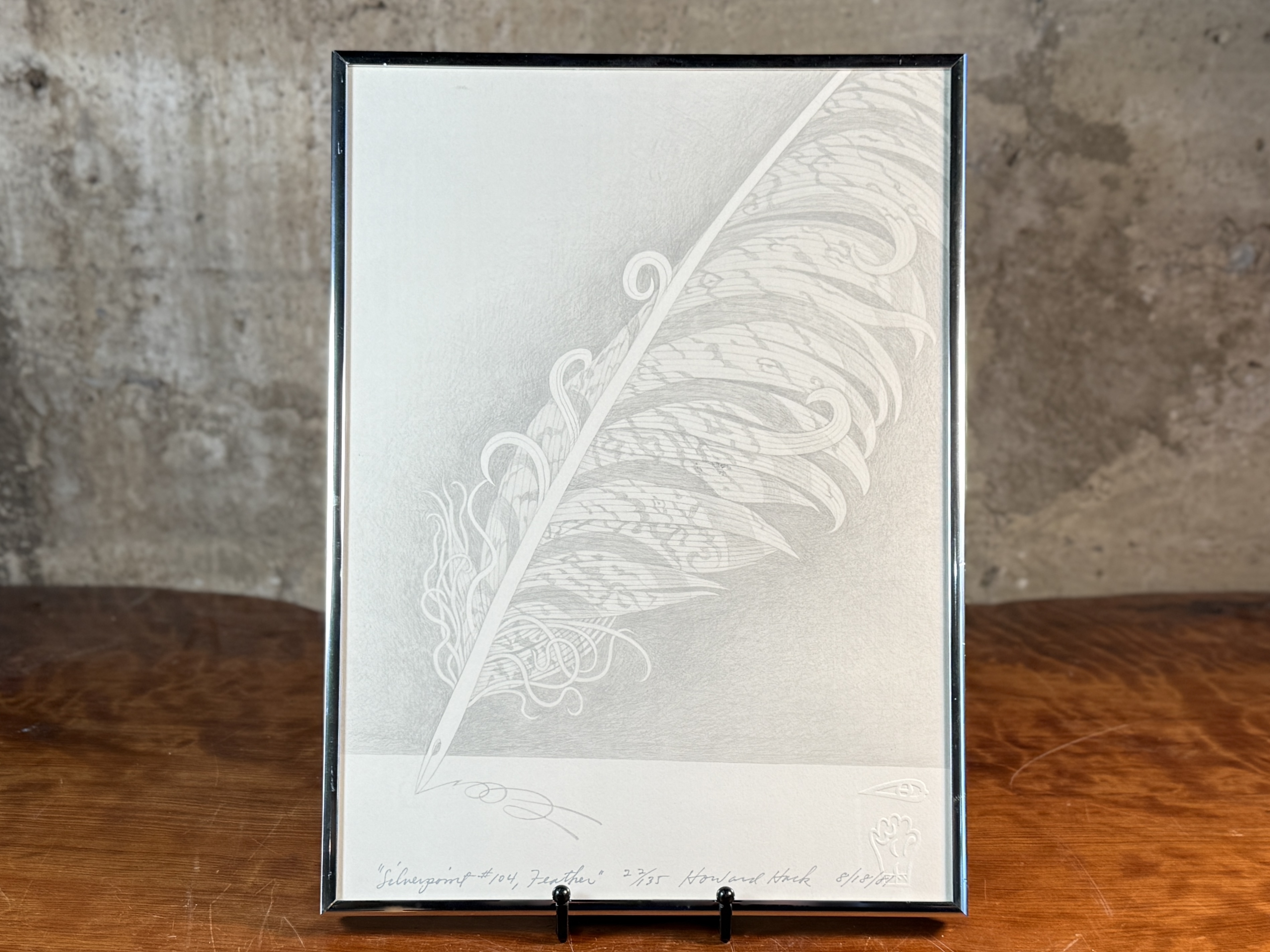 Howard Hack | Silverpoint #104, Feather | MutualArt