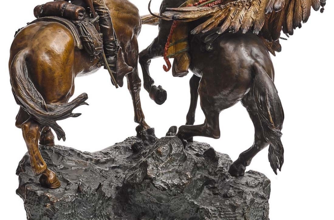 Carl Kauba | How-Kola! Large Bronze Group | MutualArt