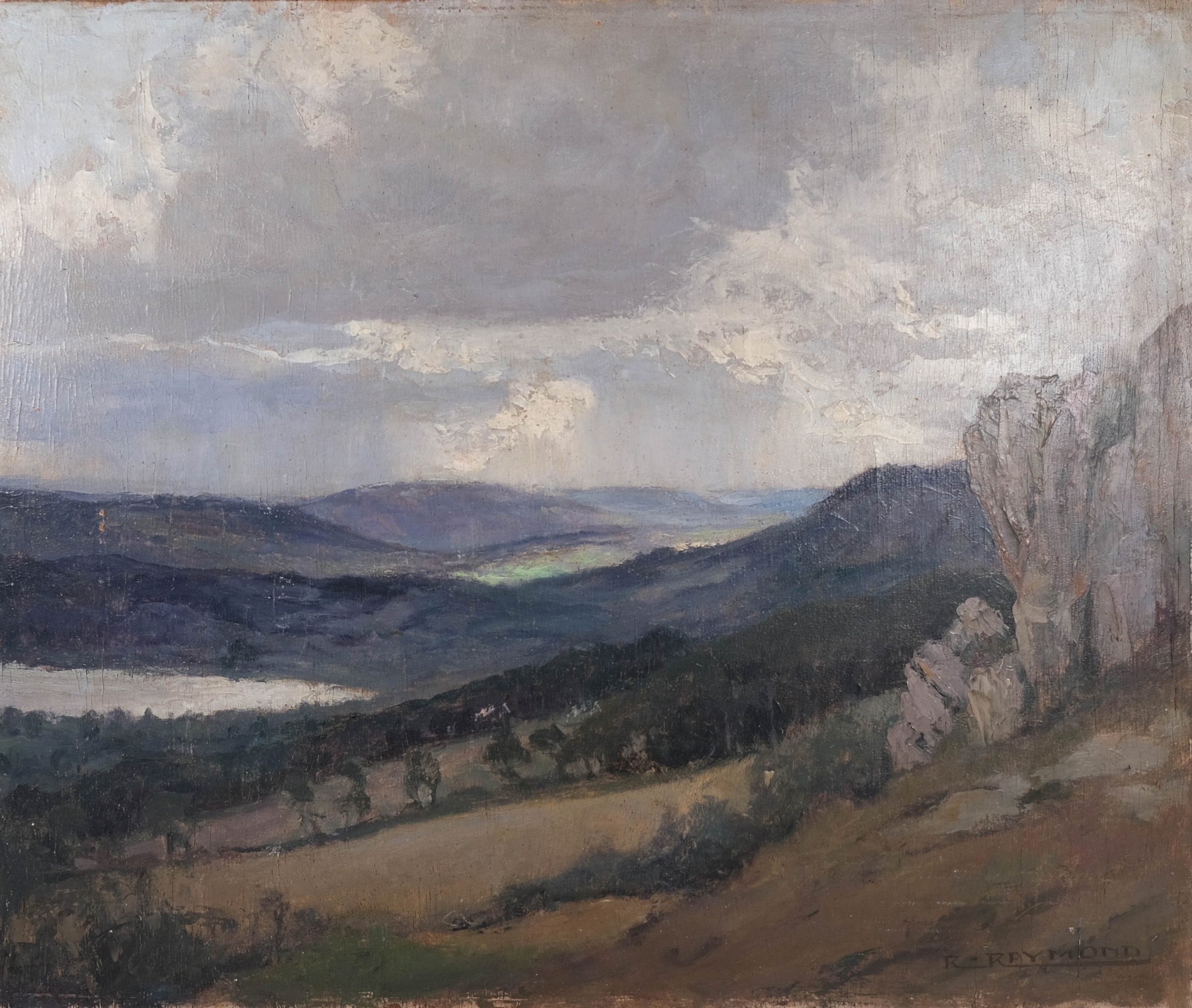 Robert Maurice Raymond | Ciel d'orage au Lac de Guerlédan | MutualArt
