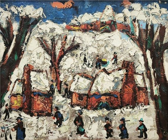 Henry d'Anty | Walk in the Snow | MutualArt