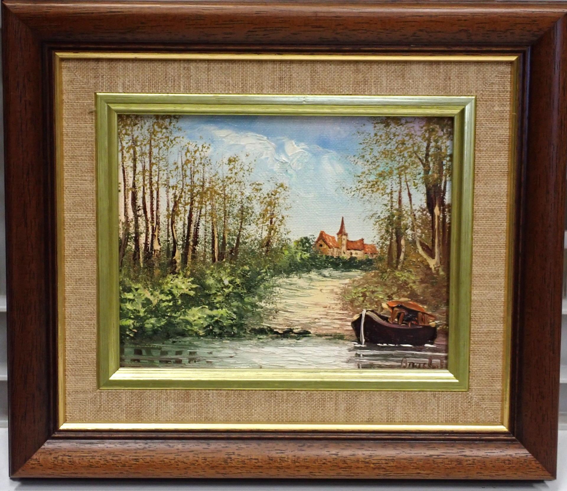 Jacques Brachet | Vue de l'église par la rivière | MutualArt