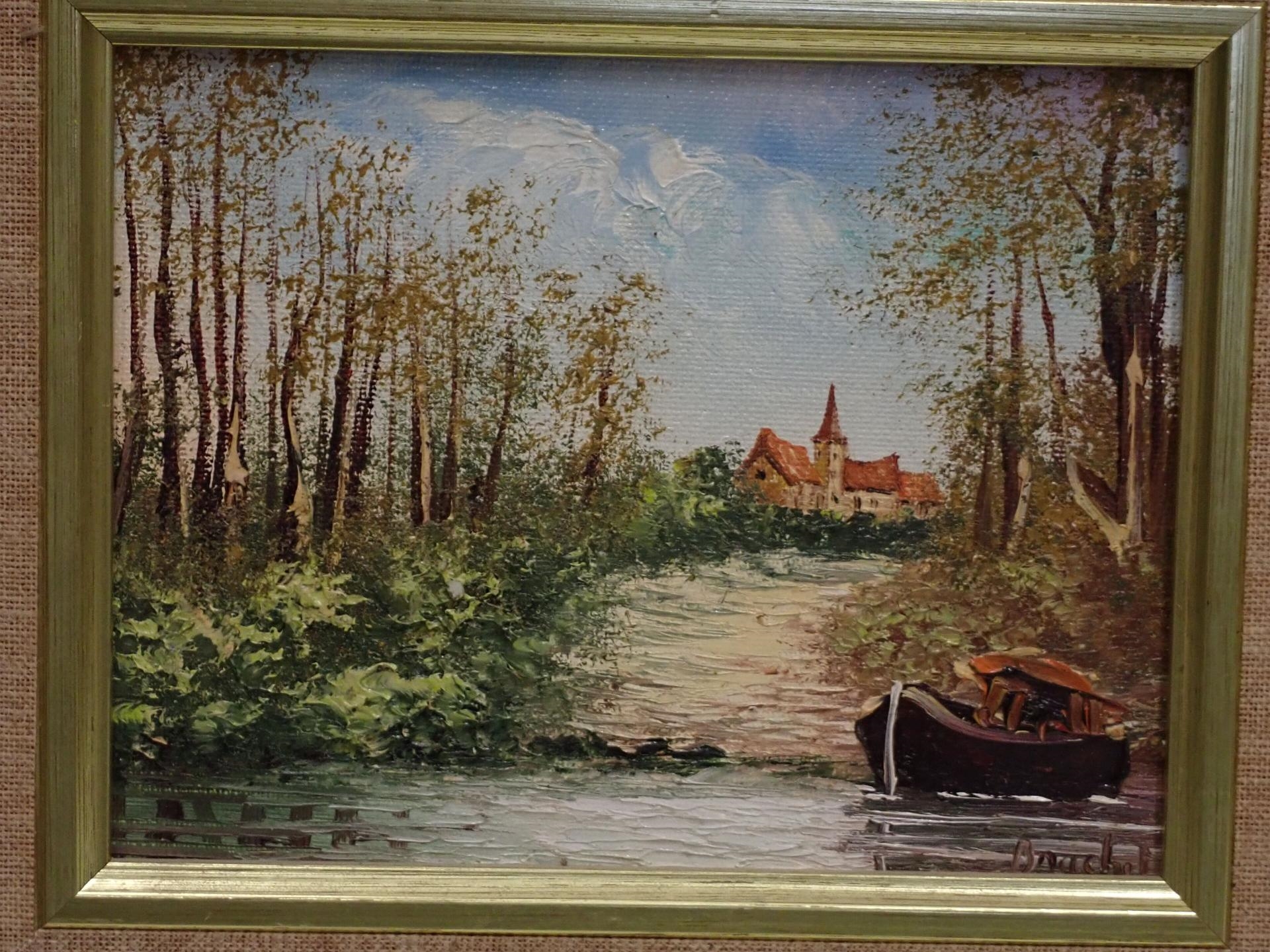 Jacques Brachet | Vue de l'église par la rivière | MutualArt