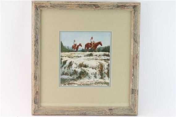 Russell Houston | Cowboys on horseback | MutualArt