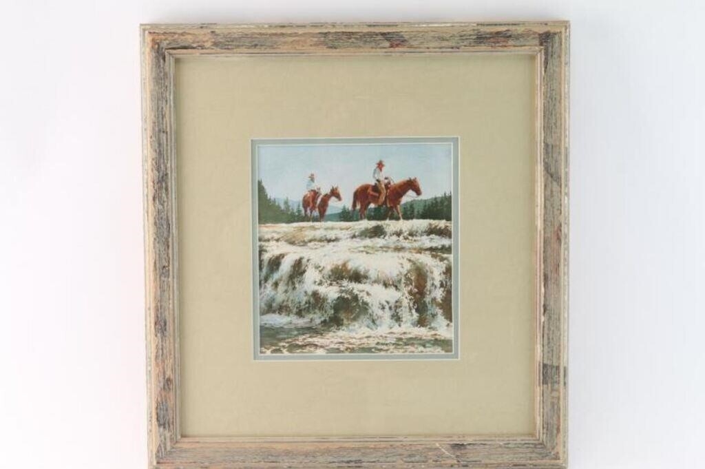 Russell Houston | Cowboys on horseback | MutualArt