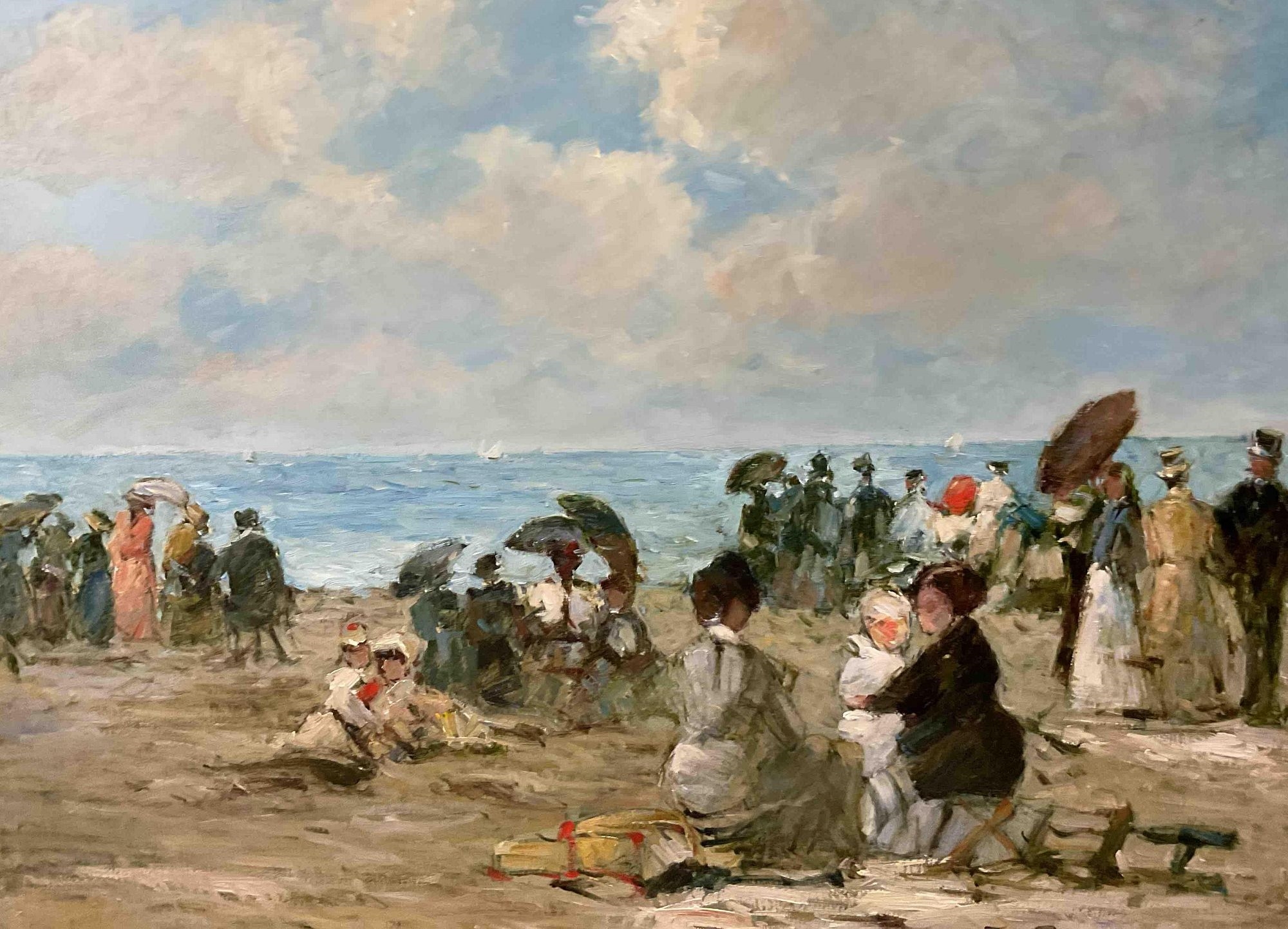 Jacques Deveau | Beach Scene | MutualArt