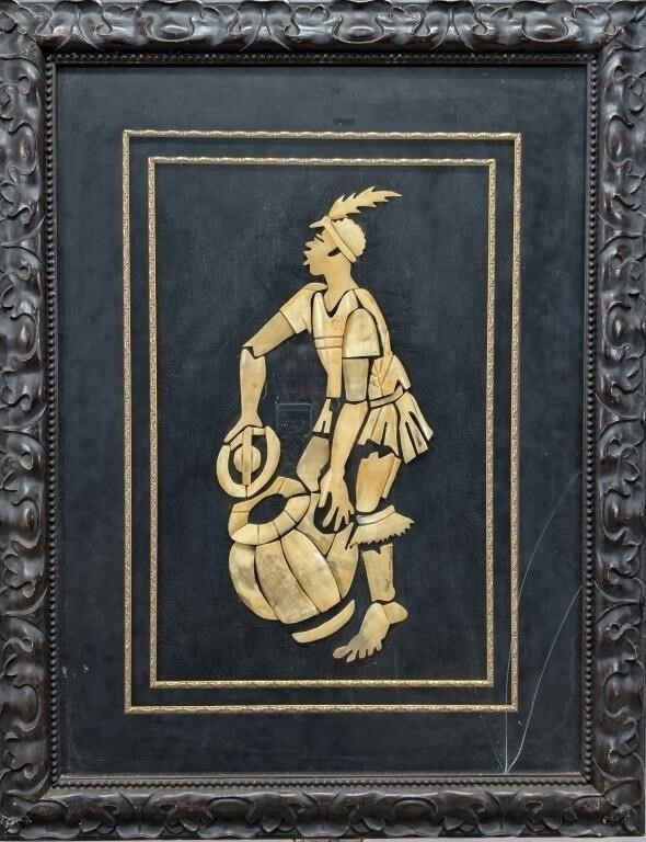 School Nigerian | Nigerian Folk Art Bone Inlay Sculpture | Compare ...