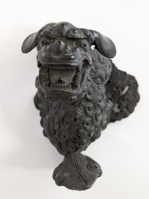 Chinese School, 19th Century | 19thc Chinese Bronze Foo Dog Sculpture 5 ...