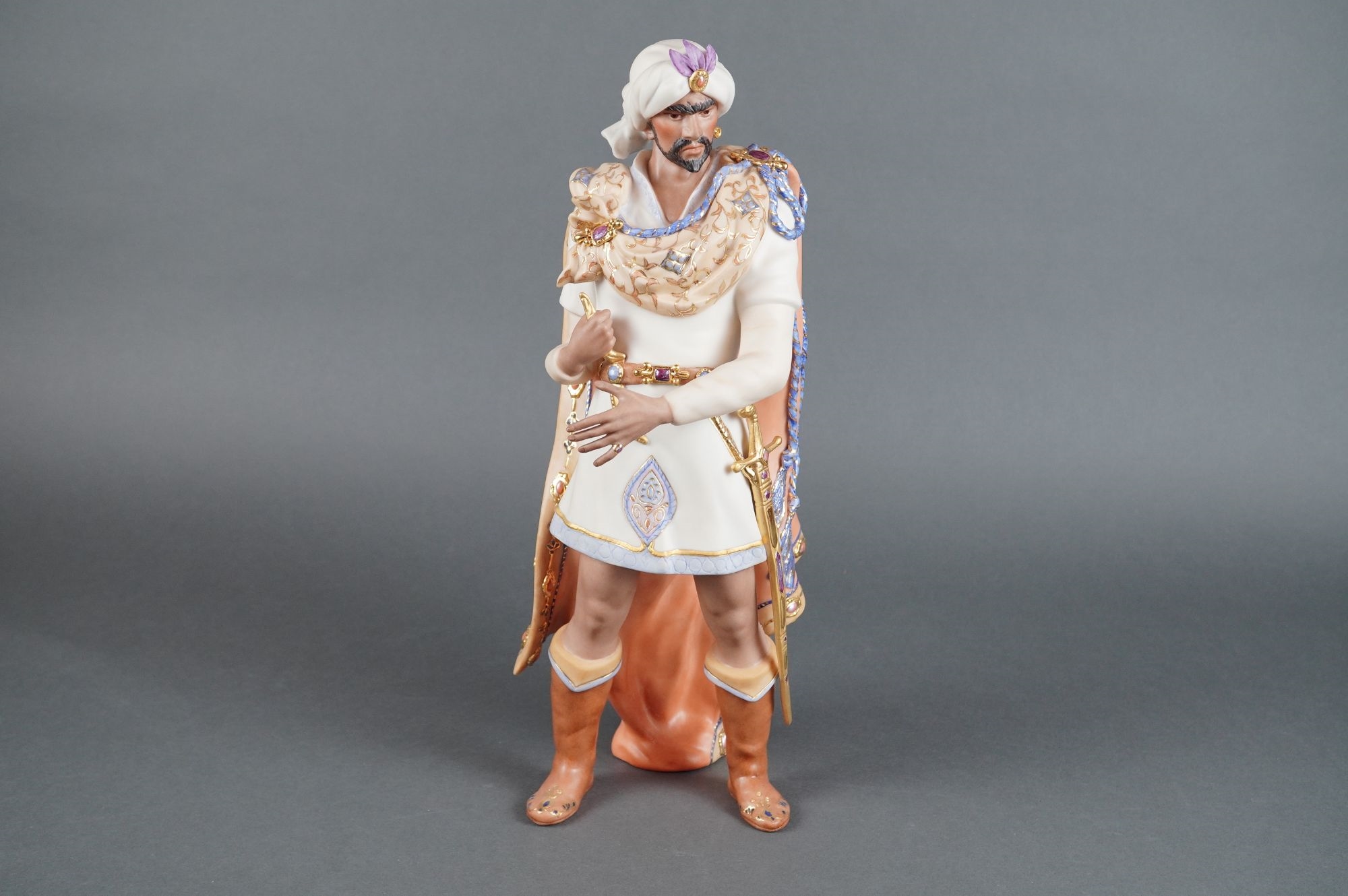 Jan Cybis | Cybis Porcelain Figurine of a Turbaned Potentate, Marked ...