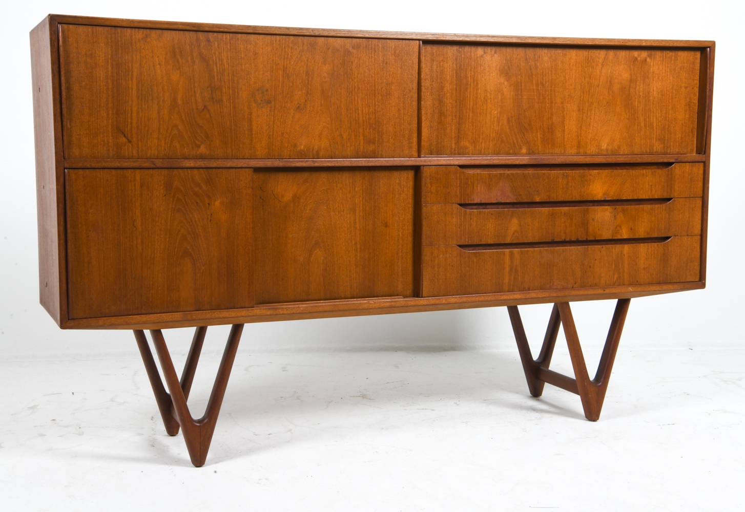 Kurt Ostervig | DANISH TEAK HIGHBOARD C. 1960S (Circa 1960s) | MutualArt