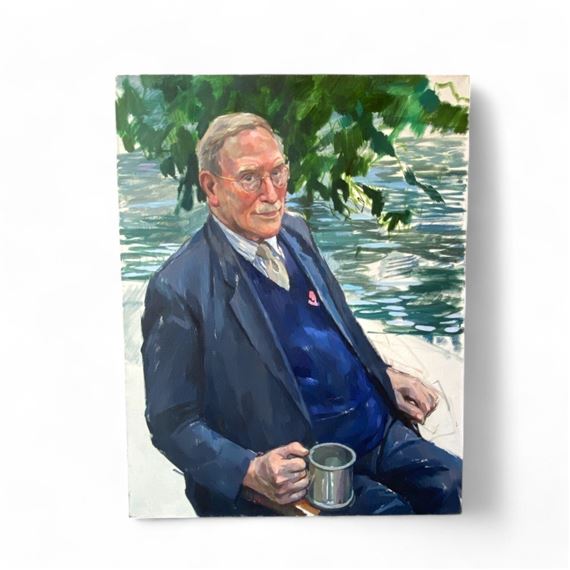 Jeff Stultiens | George Moody in his Leander Club Sweater | MutualArt