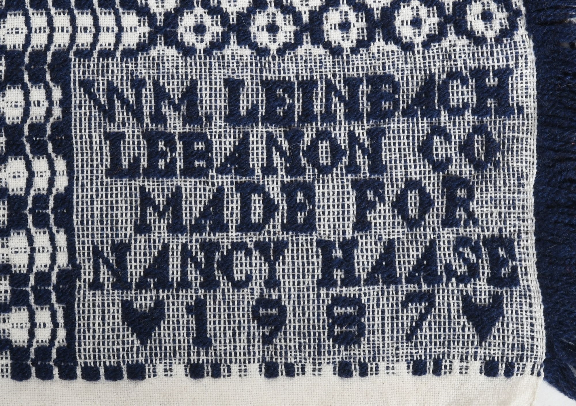 William Leinbach | A Modern Pennsylvania Wool Overshot Coverlet (1987 ...