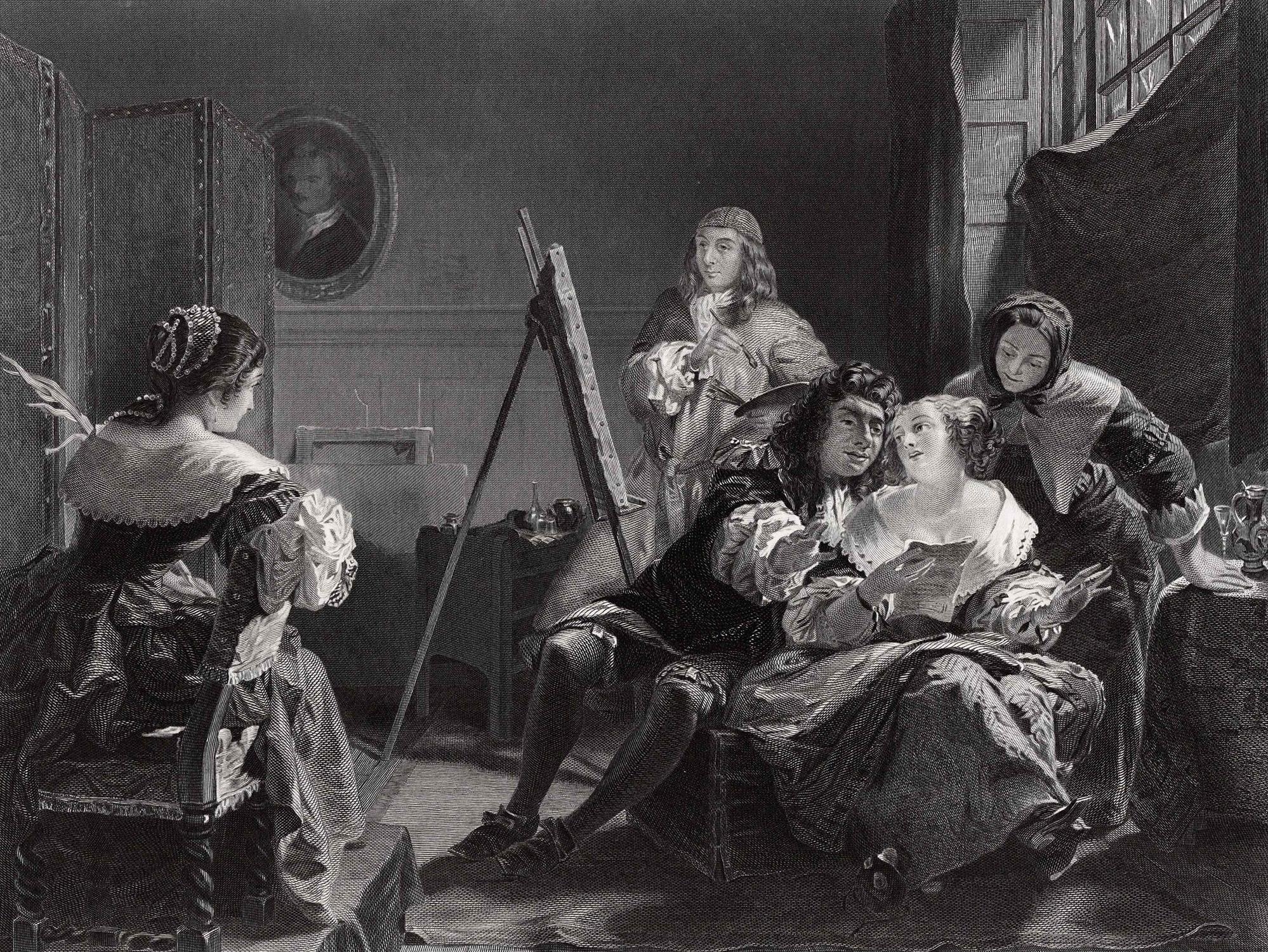 Alfred Elmore | The Wife's Portrait (1867) | MutualArt